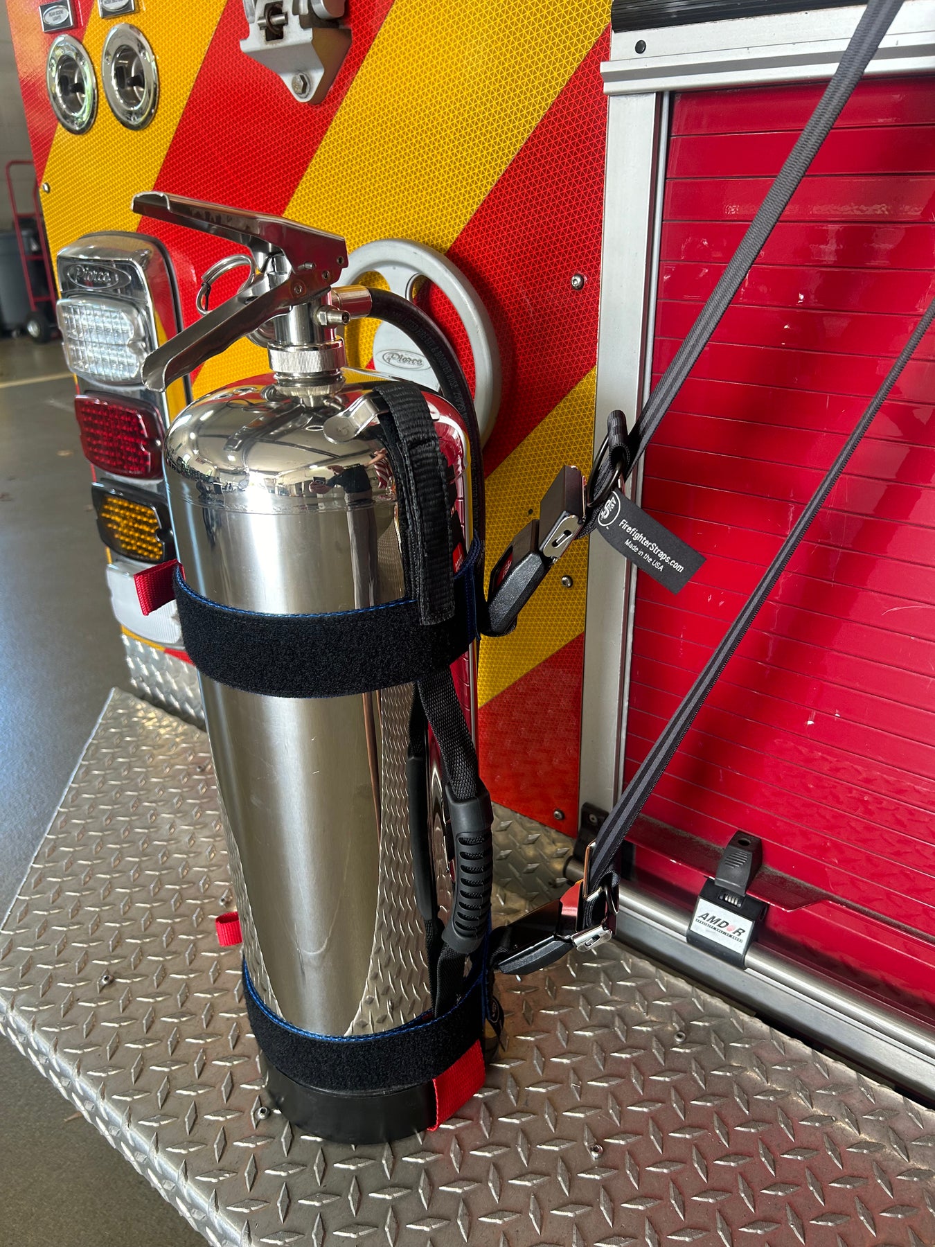 Pressurized Water Can/Extinguisher Deluxe Strap-FFECS-SP – Firefighter ...