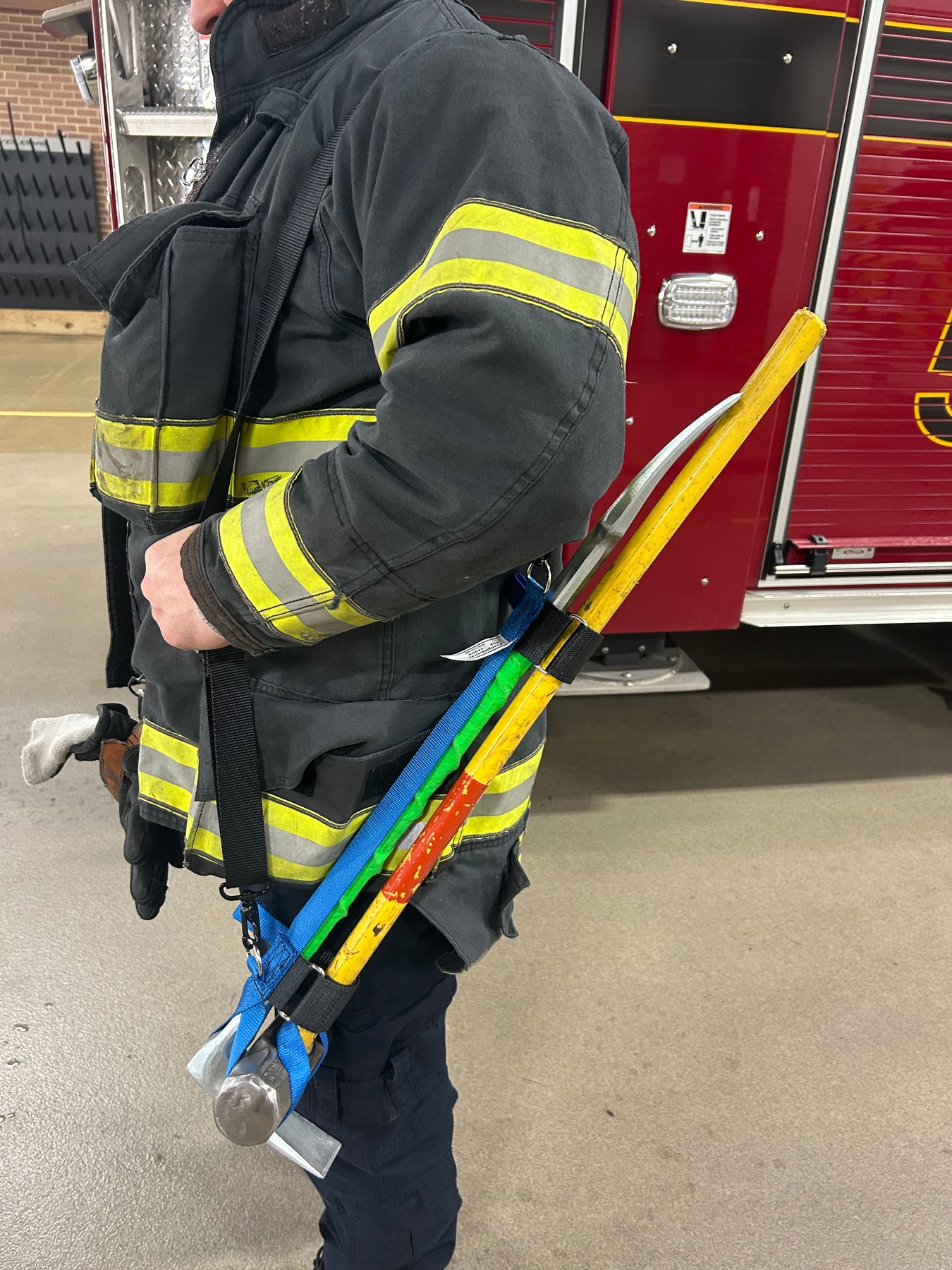 Halligan Bar/Maul Marrying Strap - FFHMS-FFSLING-B – Firefighter Straps ...