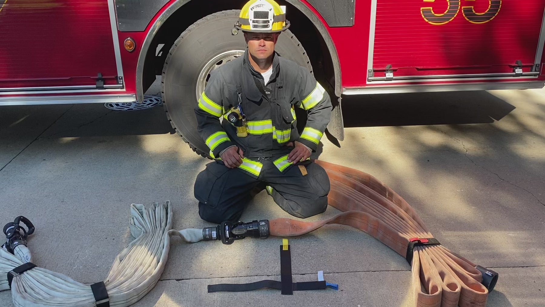 Bale Strap for 2 1/2" Nozzle (Long)-FFHCSL – Firefighter Straps Inc.